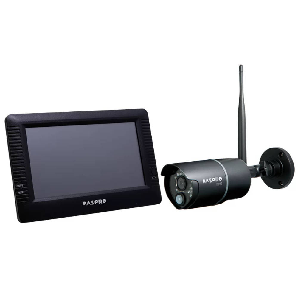 【楽天市場】マスプロ電工 モニター＆ワイヤレスHDカメラセット EP2WCFM 防犯カメラ AC給電 監視 録画 ワイヤレスカメラ バレットタイプ セキュリティ ホームセキュリティ 屋外 ...