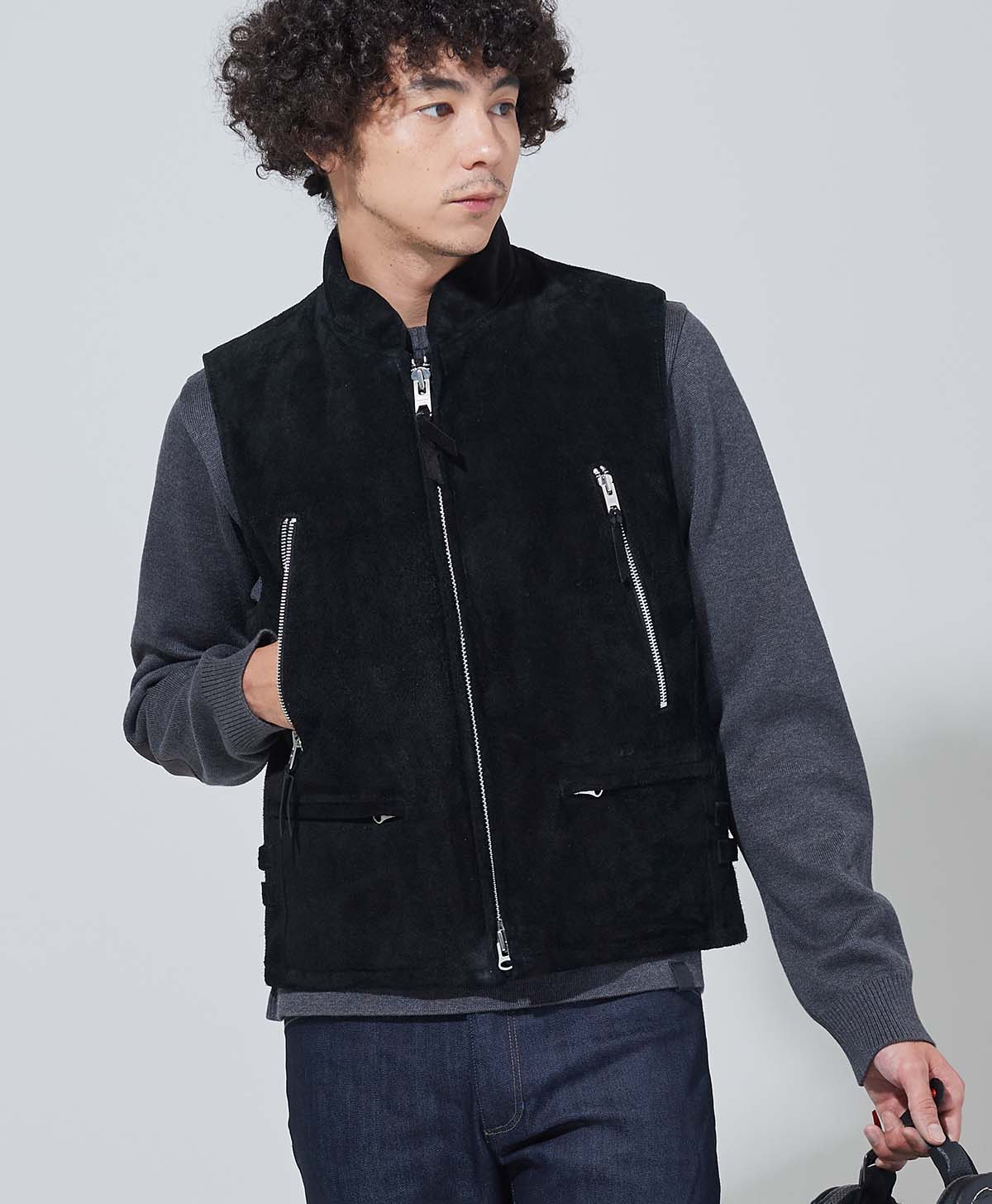 【楽天市場】RIDERS DOWN VEST / スウェード/ブラック 【カドヤ 公式】KADOYA ONLINE楽天市場店：カドヤオンライン 楽天市場店