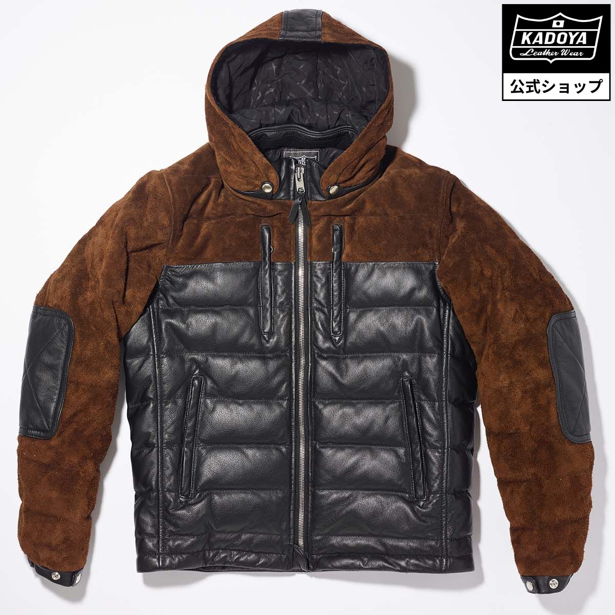 【楽天市場】KADOYA DH LEATHER DOWN / ブラック/ブラウン カドヤ公式 楽天市場店：KADOYA公式 楽天市場店