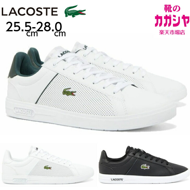 【楽天市場】【楽天スーパーセールP10倍】ラコステ スニーカー メンズ ライト ベース 48SMA0113-1R5 FW24 M LITE ...