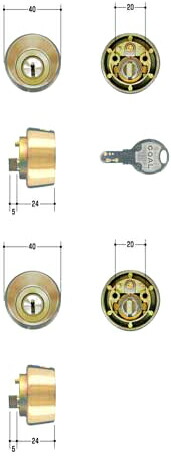 【楽天市場】GOAL 鍵 シリンダー ゴール トステム勝手口D9シリンダーシルバー色GCY-112 DEBZ0022 LIXIL：鍵と防犯の専門店smile-security