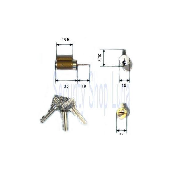 【楽天市場】GOAL ゴール S1704 ス2 シル （4350 E式 GCY-42代替品） キー3本付き 【在庫品】：セキュリティショップ ルナ