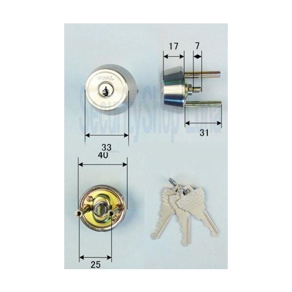 【楽天市場】GOAL TX 31-33 11 ＃11（ヘアーラーン） シル (GCY-86のカラー付) キー（鍵）3本付き 【在庫品】N★016507：セキュリティショップ ルナ