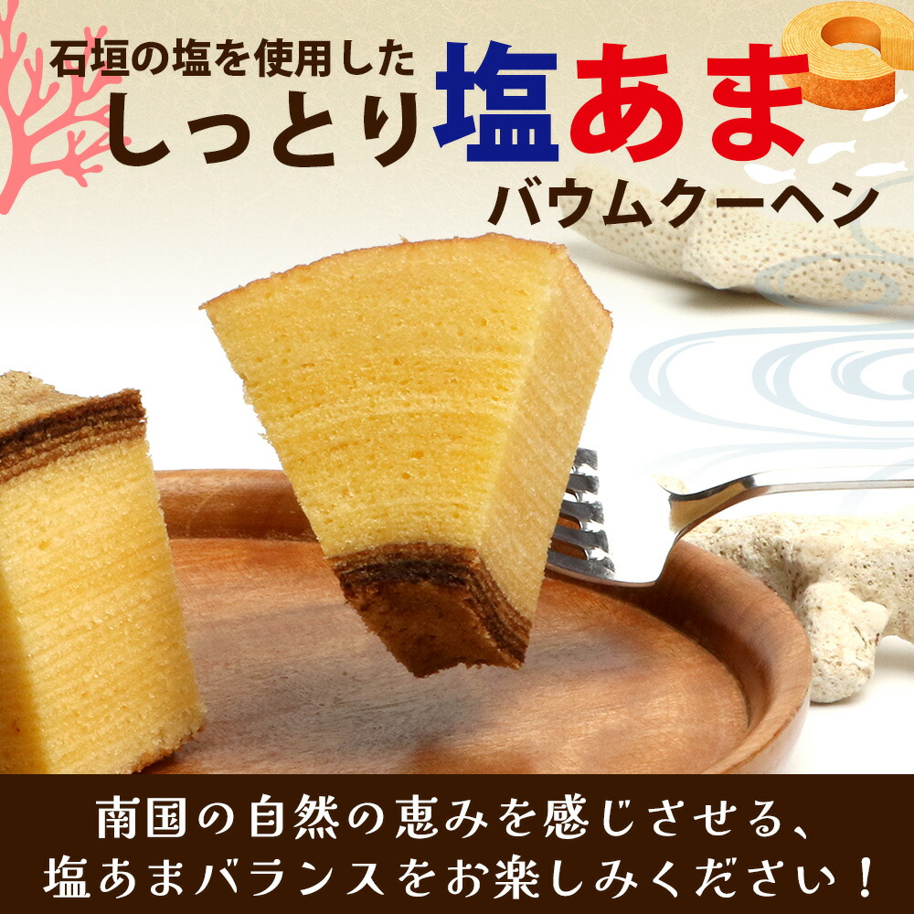 【楽天市場】石垣の塩バウムクーヘン×2箱 手土産 ギフト 沖縄 お土産 タビグルメ TS-186：タビグルメ