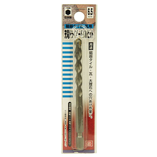 【楽天市場】【ボーナスSALE開催中】充電磁器タイルDVビット SK11 6.5MM インパクトドライバーで磁器タイル・瓦・大理石への穴あけできます。磁器タイル・瓦・大理石への穴あけ作業 ...