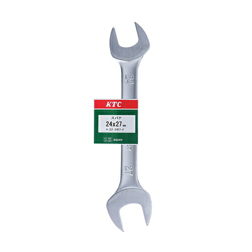 【楽天市場】【秋のバーゲンSALE開催中】スパナ KTC S2-2427-F KTC独自のI型断面形状により、しなりに強く、軽いです。六角ボルト・ナットを締め緩めする為のスパナ ...