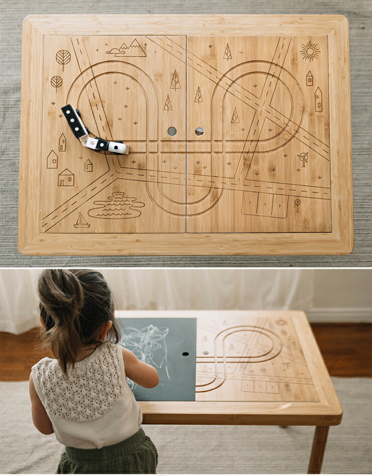 【楽天市場】【ポイント5倍/10日12:00～25:59】【天板リバーシブル仕様/列車付き】asweets(アスウィーツ) プレイテーブル 5点セット キッズテーブル キッズデスク 子供用机 ...