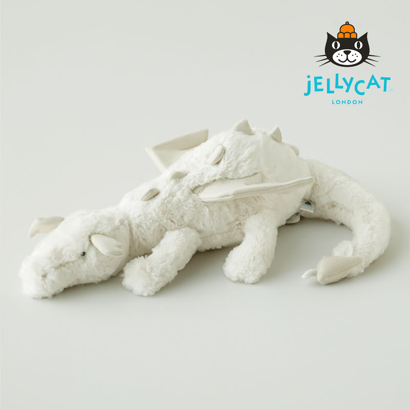 【楽天市場】JELLYCAT（ジェリーキャット）Snow Dragon Huge（スノー ドラゴン ヒュージ）ぬいぐるみ 人形 龍 竜 ヌイ ...
