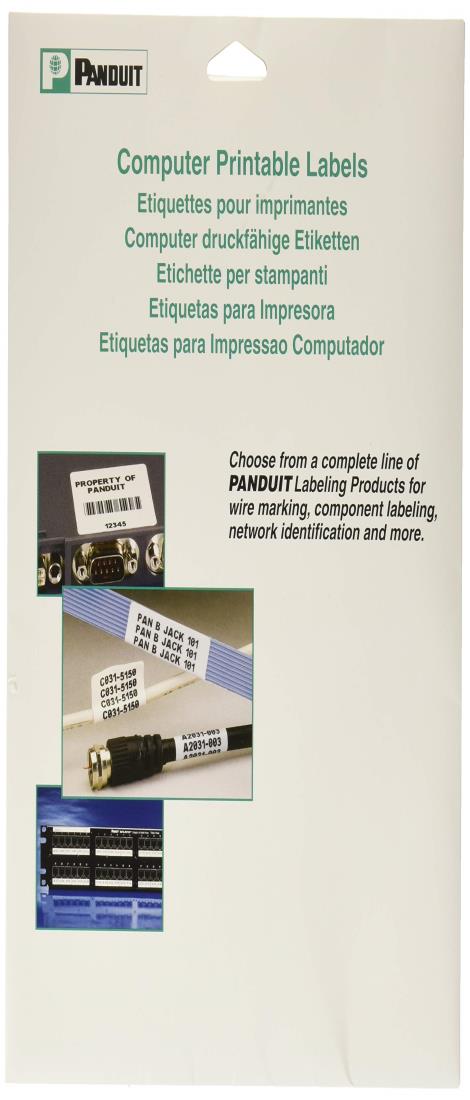 【楽天市場】パンドウイット レーザープリンタ用セルフラミネートラベル 白 S100X150YAJ-D：kai-shop 楽天市場店