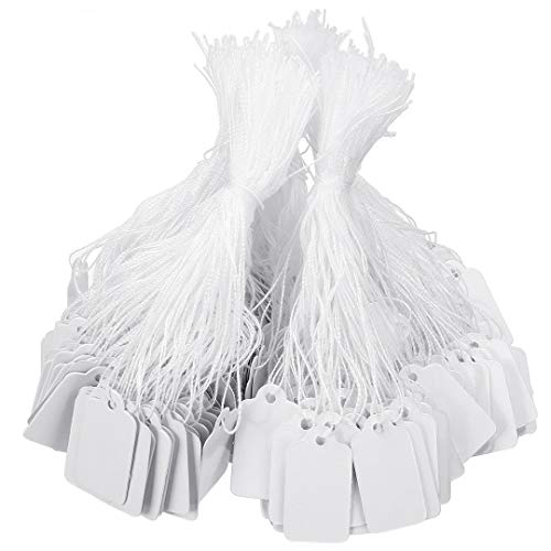 【楽天市場】500枚 値札 クラフトタグ 無地 糸付き下げ札 ホワイト 無地 ラベル DIY 結婚式 バーティー 装飾用衣類価格タグ ...