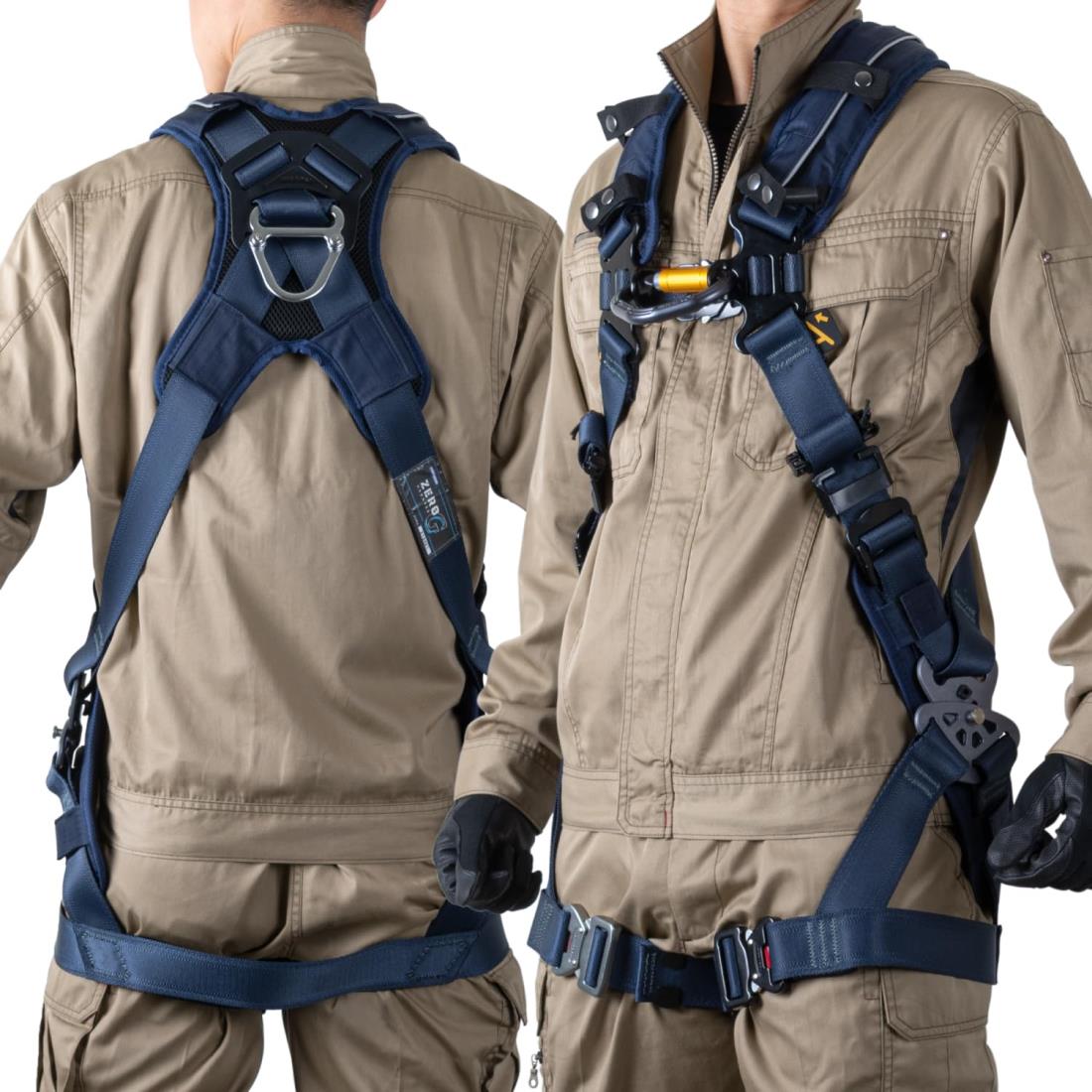【楽天市場】[藤井電工] 新規格 フルハーネス ZERO-G HARNESS ゼロGハーネス [ハーネス本体のみ] 水平型 背当てパッド・着脱 ...