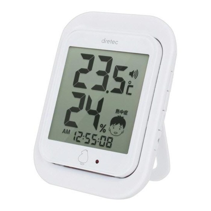 【楽天市場】【即日出荷】デジタル温湿度計 ルーモ 温度計 大画面 アラーム ホワイト ドリテック O-293WT：補聴器専門店 快聴生活