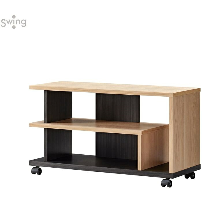 【楽天市場】【沖縄・離島配送不可】ナチュラル キャスター付テレビ台 幅74cm TVボード インテリア 家具 ナチュラル木目 Swing AS ...