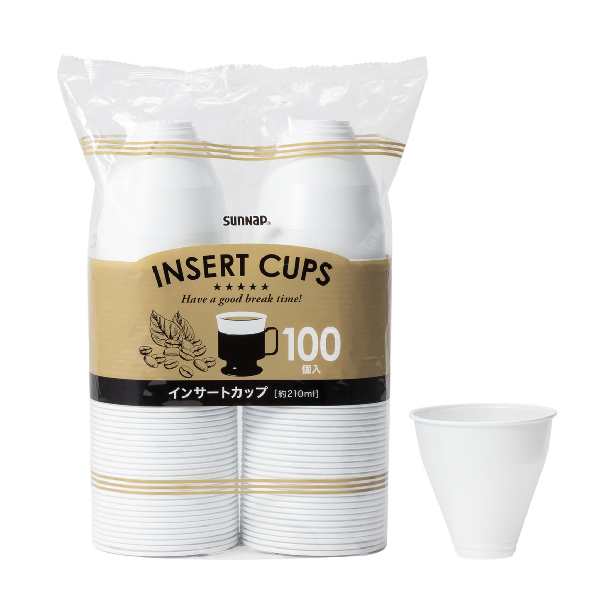 【楽天市場】【あわせ買い2999円以上で送料お得】サンナップ インサートカップ 210mL 100個入 使い捨て：ホームライフ
