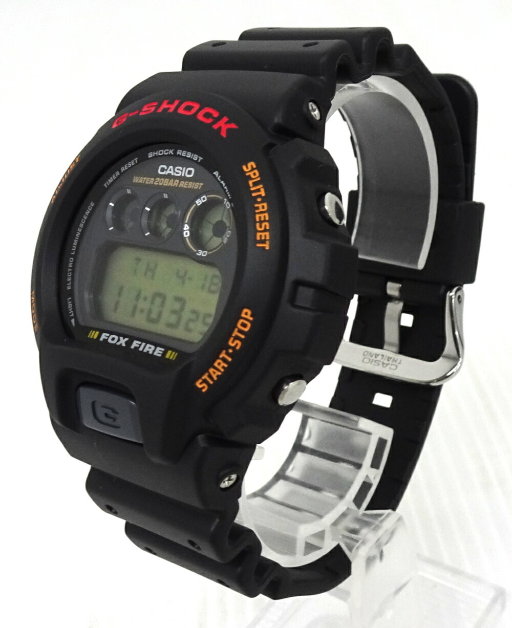 【楽天市場】【中古】G-SHOCK Gショック DW-6900B-9 FOX FIRE デジタル クォーツ 黒 ブラック CASIO カシオ ...