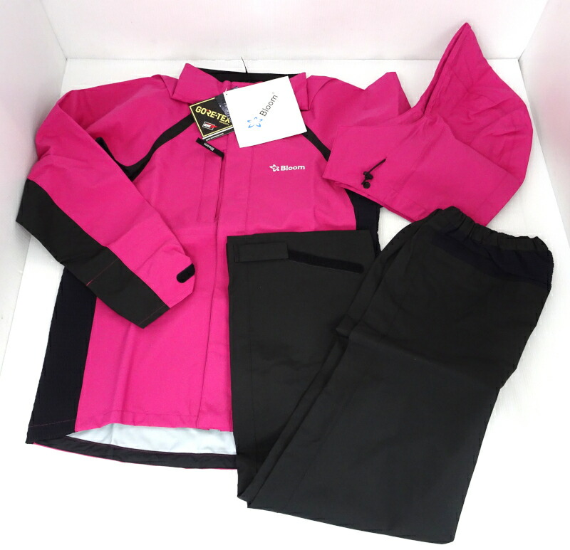 【楽天市場】【中古】Bloom ブルーム GORE-TEX ゴアテックス レインウェア ジャケット パンツ 上下セット Lサイズ マゼンタ ...