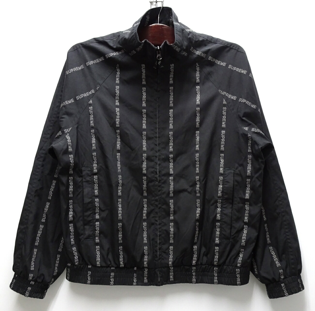 【楽天市場】【中古】Supreme シュプリーム 18AW Reflective Text Track Jacket サイズ：S リフレクティ ...