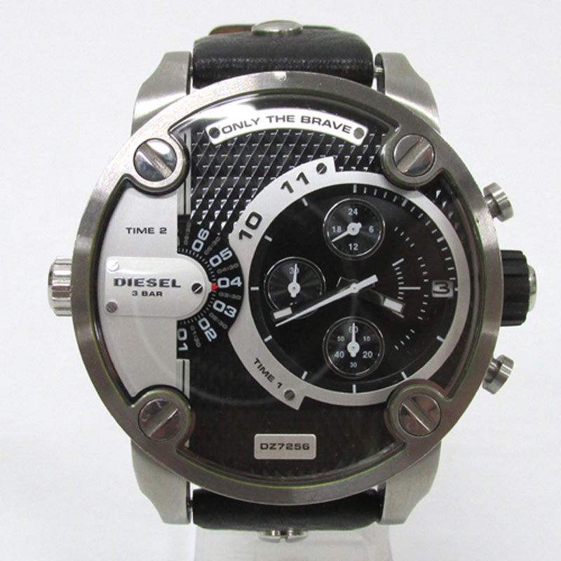 【楽天市場】【中古】DIESEL ディーゼル DZ7256 クロノグラフ カラー：ブラック/レザーベルト/メンズ《腕時計/ウォッチ》【服飾小物 ...