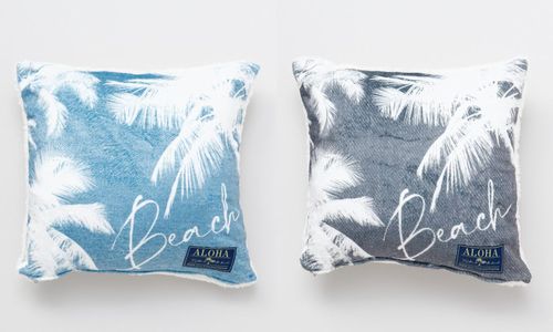【楽天市場】 o。ハワイアン パームツリー柄 ヤシの木 ふかふか クッションカバー 45×45cm ALOHA デニムフリース 南国スタイル 寝具 毛布 カバー 西海岸 プレゼント 結婚祝い ...