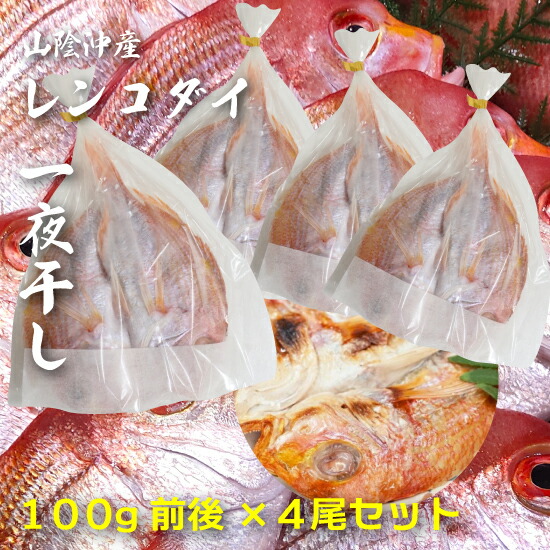 【楽天市場】山陰産 一夜干し 連子鯛 100g前後 × 4尾 焼くだけ 酒の肴 冷凍 [tki] レンコダイ 干物 国産 キダイ レンコ鯛