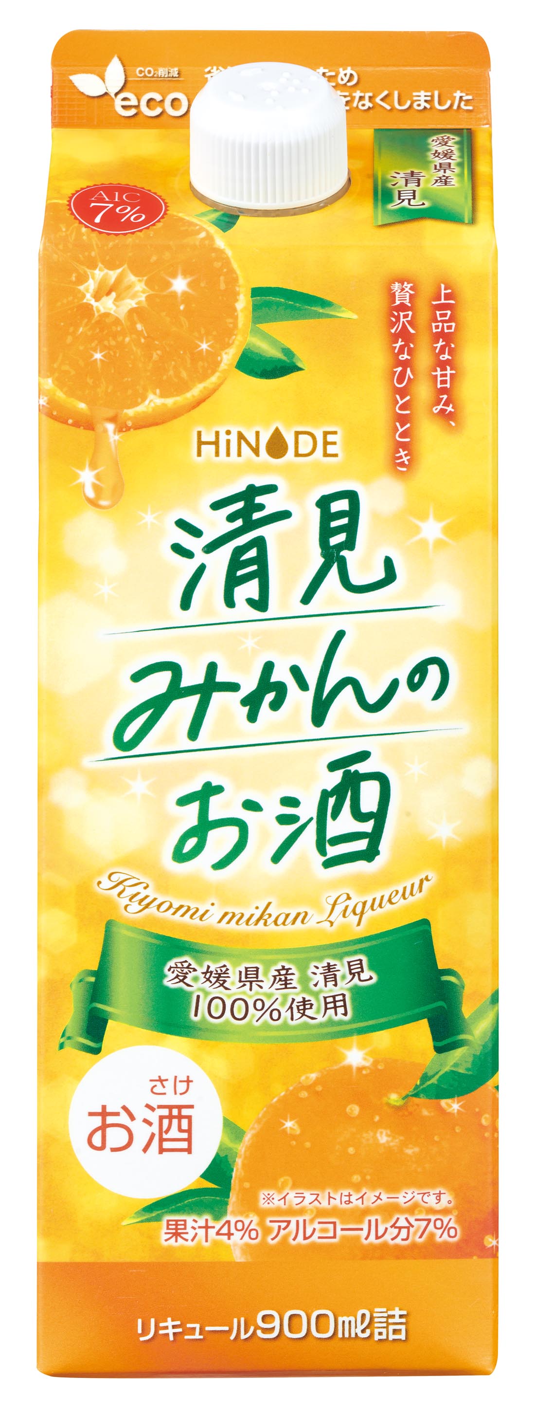 【楽天市場】【ケース販売】【送料無料(九州・沖縄除く)】 HiNODE清見みかんのお酒900ML 900ml 6本：開成屋
