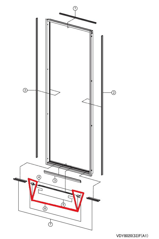 【楽天市場】LIXIL(INAX) 下枠アタッチメントキャップセット(上側) DO-K38518-38519/W-Z：快適水空館