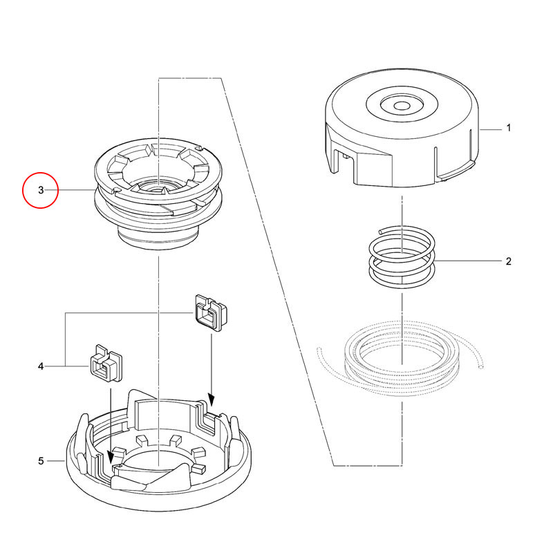 【楽天市場】[マキタ 正規店] A-58350 ボビンアッセンブリ 【ウルトラメタルローラー4 部品】 makita 純正部品 純正品 交換 ...