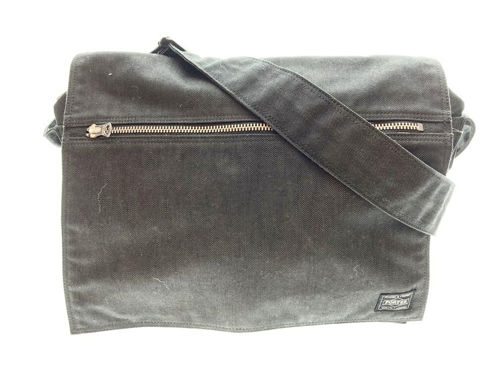 【楽天市場】【中古】ポーター PORTER ポーター ショルダーバッグ 吉田カバン 斜めがけ グレー系 ロゴ バッグ メンズバッグ ショルダーバッグ・メッセンジャーバッグ ワンポイント グレー ...