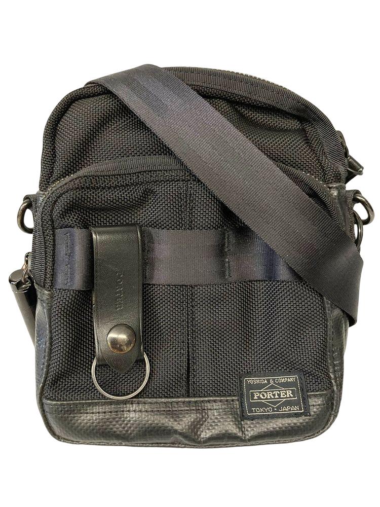 【楽天市場】【中古】ポーター PORTER ポーター ヒート ショルダーバッグ PORTER HEAT ショルダー マグライト ブラック系 黒 ロゴ バッグ メンズバッグ ショルダーバッグ ...