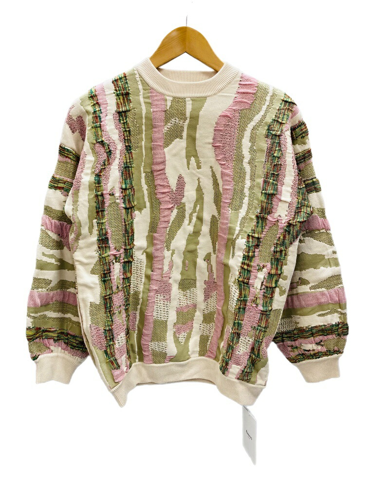 【楽天市場】【中古】アメリ AMERI UND MARBLE JACQUARD KNIT WHT マーブルジャガードニット トップス 2120160250 セーター 総柄 ベージュ Fサイズ ...