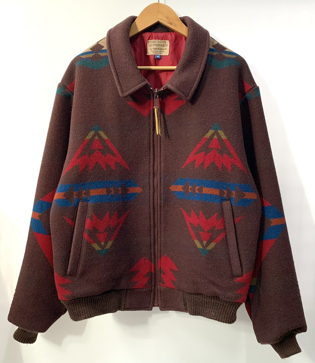 【楽天市場】【中古】ペンドルトン PENDLETON HIGH GRADE WESTERN WEAR ネイティブ柄 TALONジップ USA製 ...