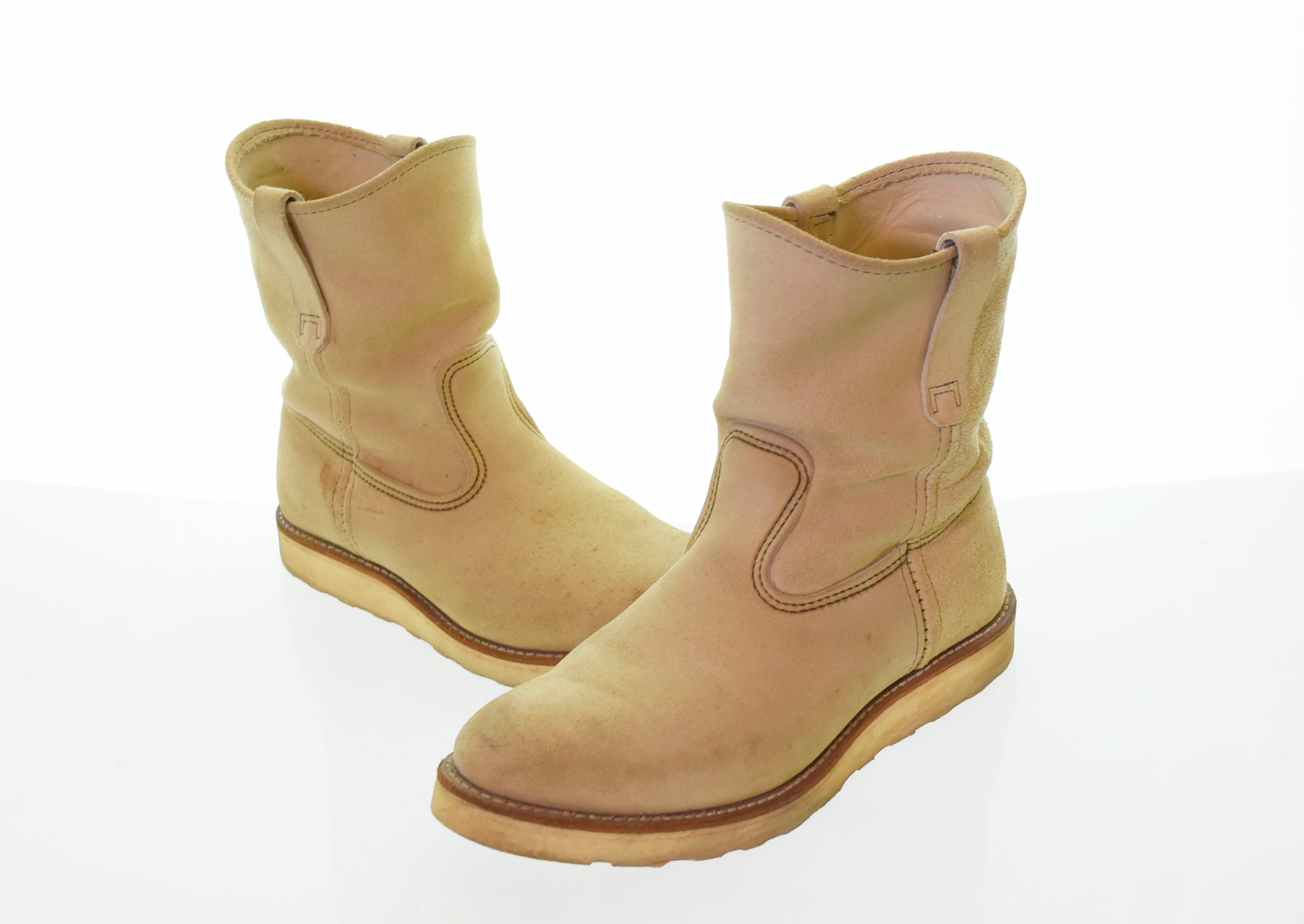 【楽天市場】【中古】レッドウィング RED WING PECOS BOOTS ペコスブーツ ベージュ 8168 メンズ靴 ブーツ ペコスタイプ ...