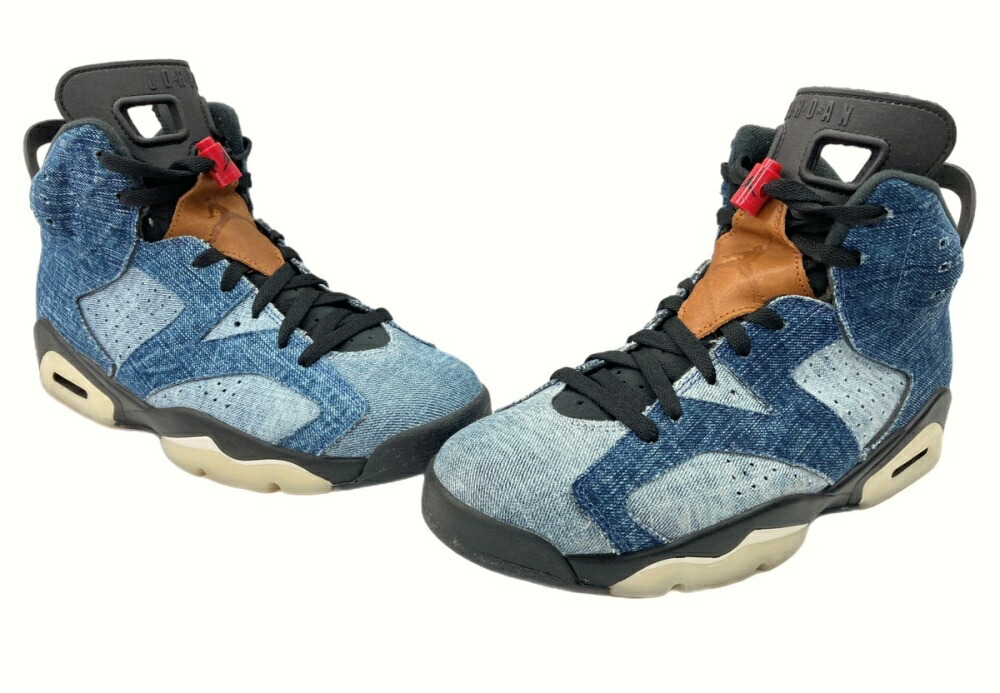 【楽天市場】【中古】 ナイキ NIKE 19年製 AIR JORDAN 6 RETRO WASHED DENIM エア ジョーダン レトロ ...