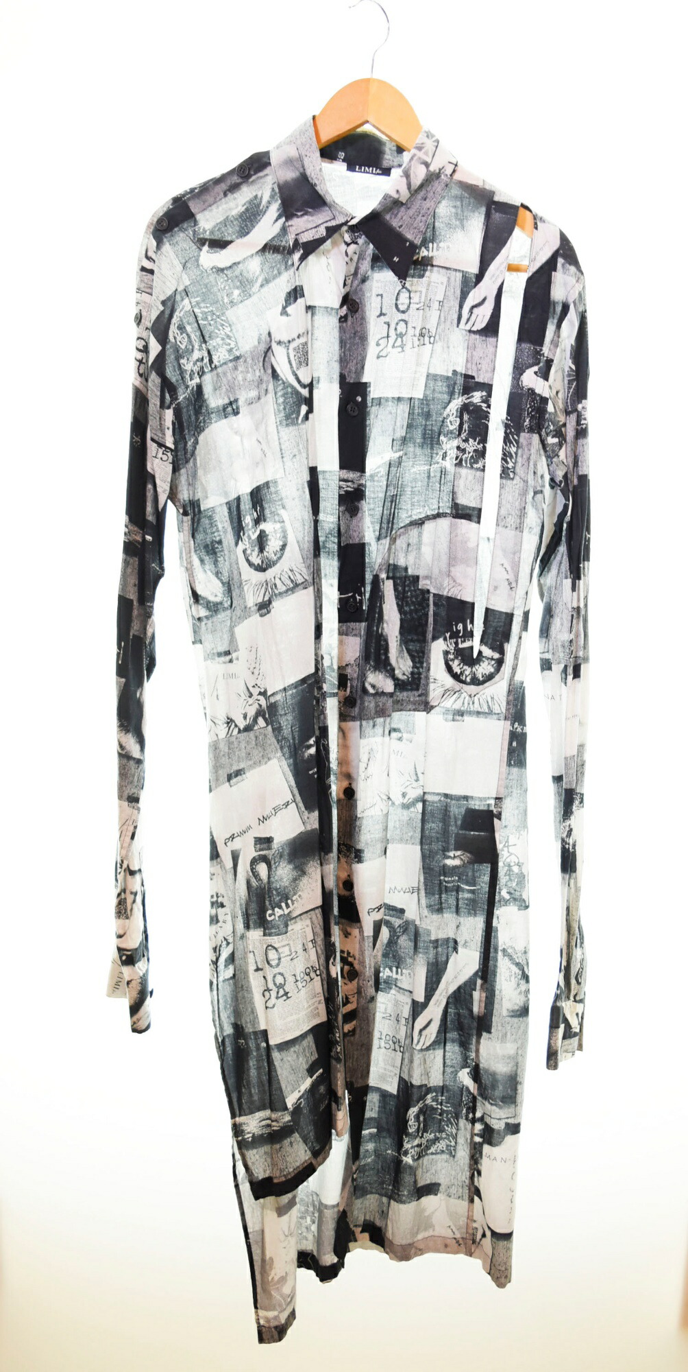 【楽天市場】【中古】リミ フゥ LIMI feu Material Print ワンピース 黒 LD-D07-014 ワンピース 総柄 ...