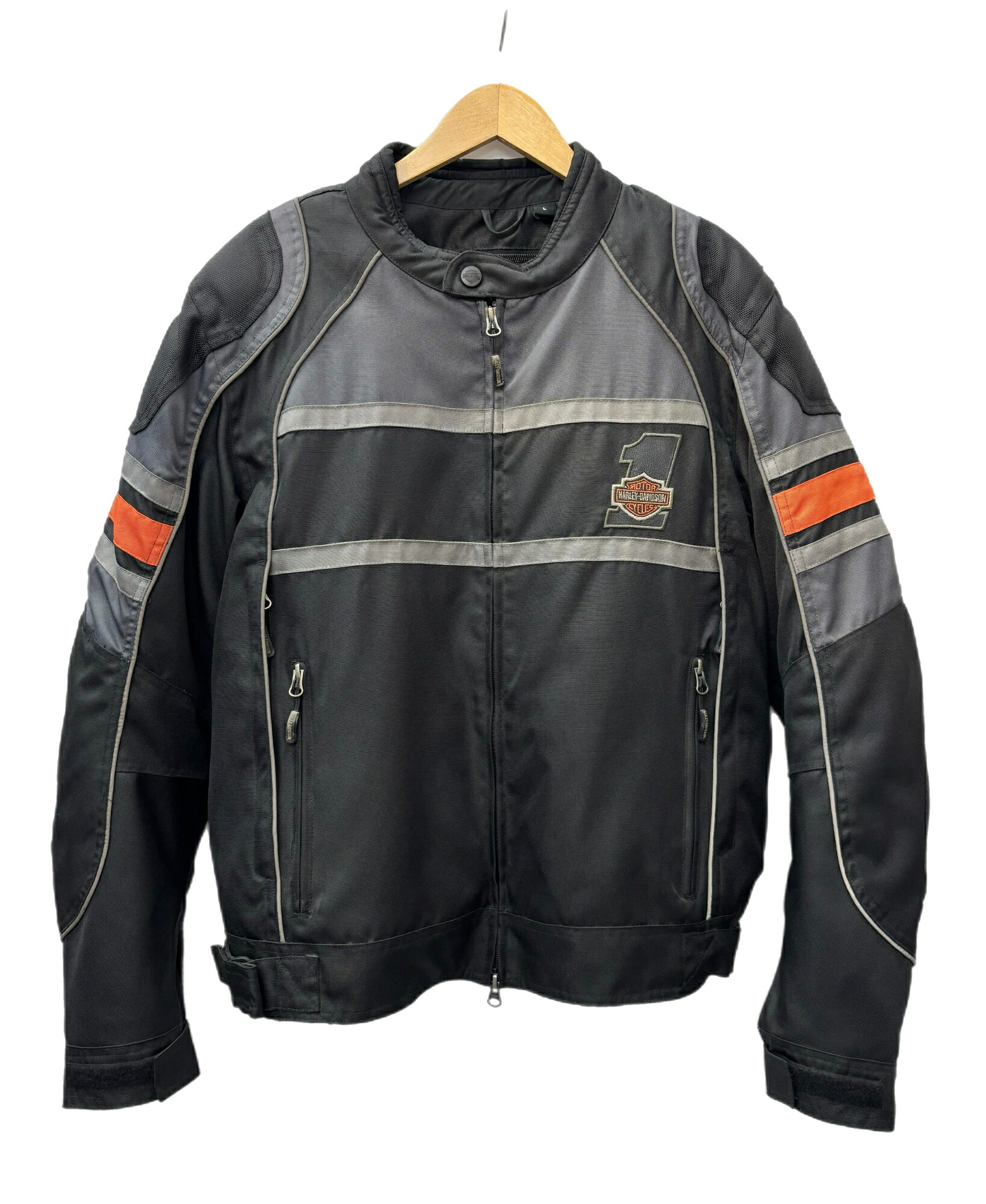 【楽天市場】【中古】ハーレーダビッドソン HARLEYDAVIDSON ライディングジャケット 98202-13VM ジャケット ブラック L ...