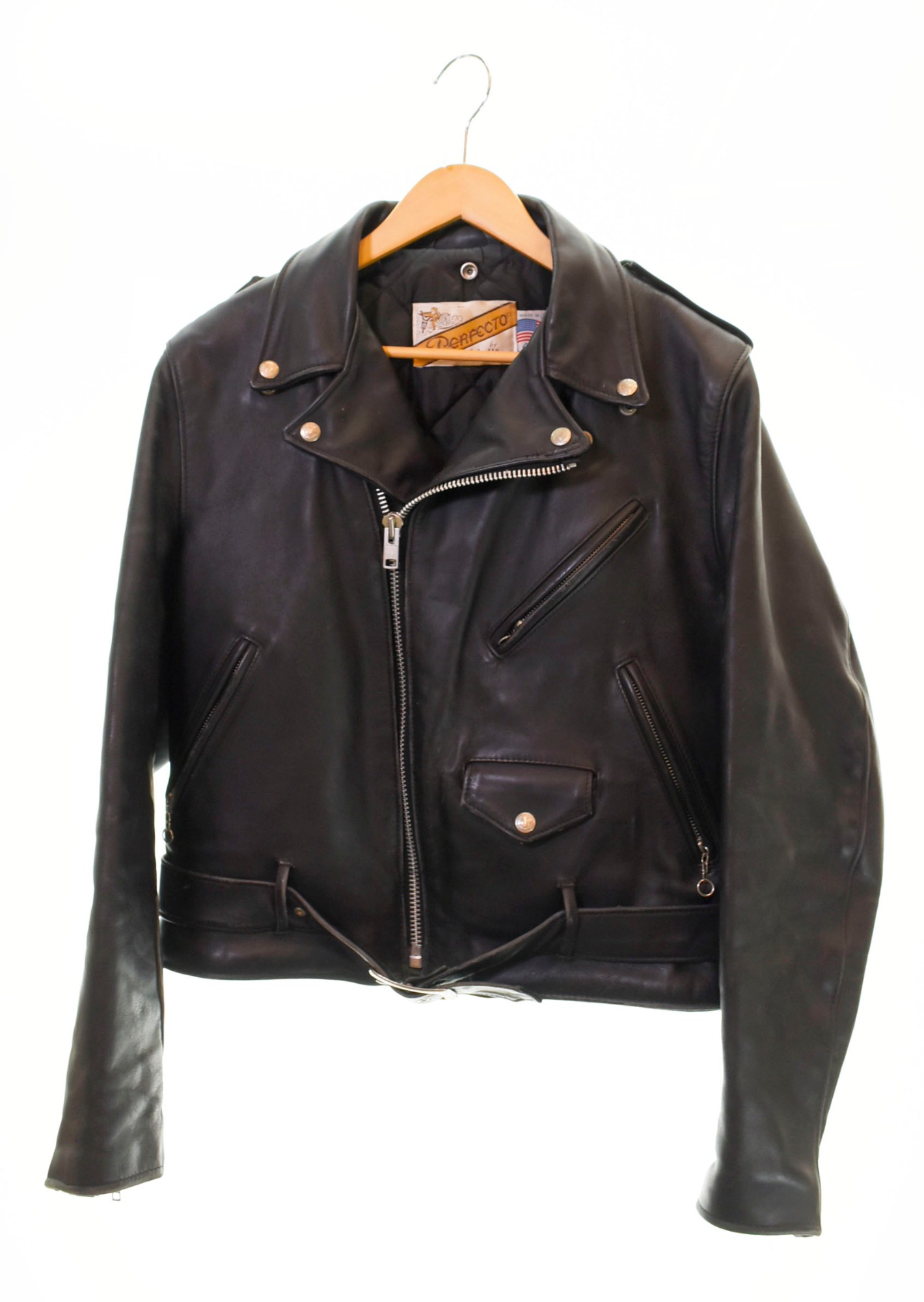 【楽天市場】【中古】ショット SCHOTT 90s 前期 USA ダブルライダースジャケット 黒 618 40 ジャケット ブラック 103MT-1678：ドンドンサガール