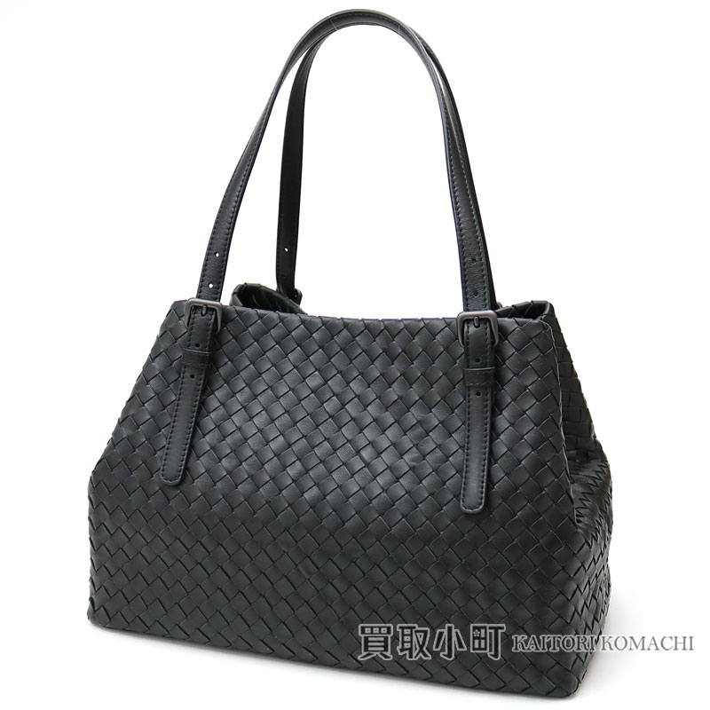 【楽天市場】【美品】ボッテガヴェネタ 【BOTTEGA VENETA】ネロ イントレチャート ナッパ ミディアム トートバッグ ブラック ...