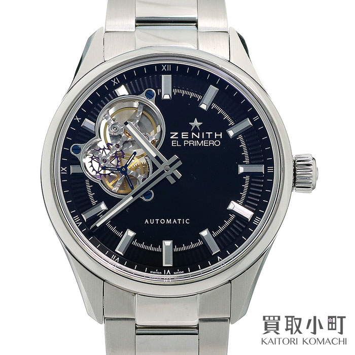 【楽天市場】【美品】ゼニス【ZENITH】 エルプリメロ シノプシス オートマティック ブラック SSブレス メンズウォッチ 自動巻き 男性用 ...