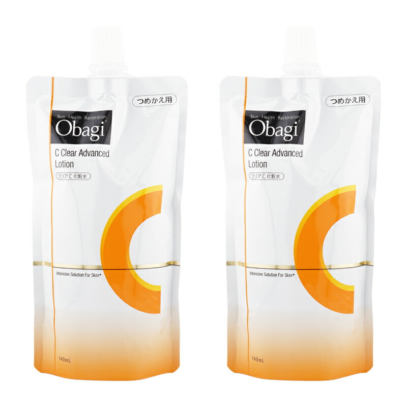 【楽天市場】[2個セット]Obagi オバジC クリアアドバンスドローション 詰め替え 140mL レフィル スキンケア 化粧水 透明感 乾燥 保湿 ビタミンC ハリ[ギフトラッピング対応 ...