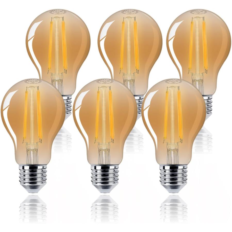 【楽天市場】LUTW LED電球 E26口金 電球色 6W 620lm 60W相当 2700K 全方向 裸電球 調光不可 PSE承認済み レギュラーランプ 6個入 LDA6L-GF-E26 ...