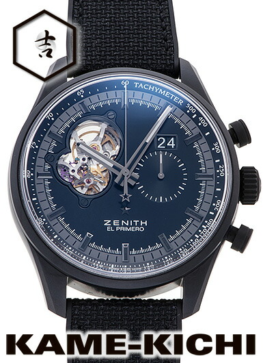 【楽天市場】【中古】ゼニス エル・プリメロ クロノマスター ナイトビジョン Ref.24.2160.4068/21.R573 ブラック ...