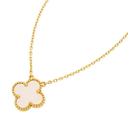 【楽天市場】【中古】ヴァンクリーフ＆アーペル ヴィンテージ アルハンブラ ネックレス Ref.VCARA45900 YG (Van Cleef ...