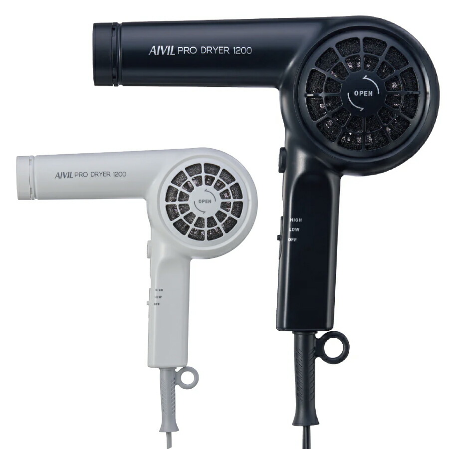 【楽天市場】アイビル プロドライヤー 1200 SD-24H01 ホワイト / ブラック ドライヤー アイビル：亀仙人