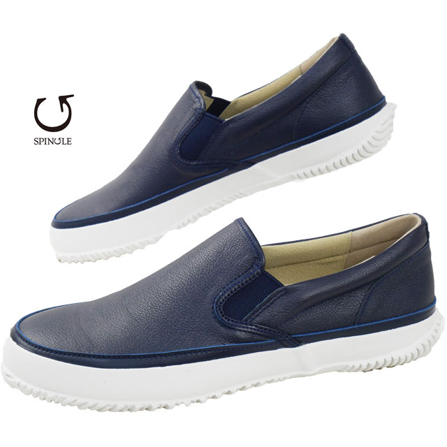 【楽天市場】【返品交換送料無料】スピングル メンズ スリッポン ローカット カジュアルシューズ レディース 日本製 カンガルーレザー SP ...