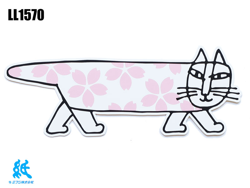 【楽天市場】リサラーソンLisaLarson マイキーダイカットポストカード サクラ LL1570：紙・文具の専門店 ミフジ