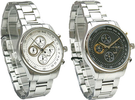 【楽天市場】ドルチェ＆ガッバーナ 腕時計 メントーンD&G TIME watch MENTON ブラック ホワイトステンレスベルト ...