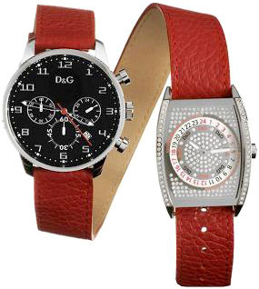 【楽天市場】D&G TIME WATCH Davidドルチェ＆ガッバーナウォッチ デイビッドDW0047 DW0048二連ベルトに異なる二つの ...