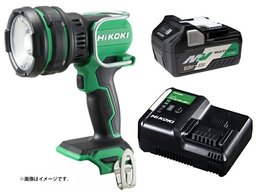 【楽天市場】HiKOKI コードレススポットライト UB18DH(XP) バッテリBSL36A18+充電器UC18YDL2付 14.4V ...