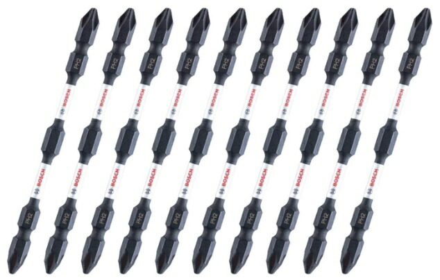【楽天市場】(ボッシュ) 110mm 両頭ドライバービット 10本入 2608522406 マグネット有 +PH2x110mm 六角軸6 ...