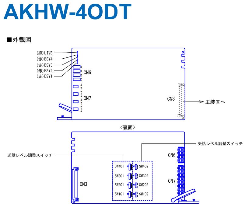【楽天市場】アイホン AKHW-4ODT 施設専用線用インターフェース 4回線 Σ：住設建材カナモンジャー
